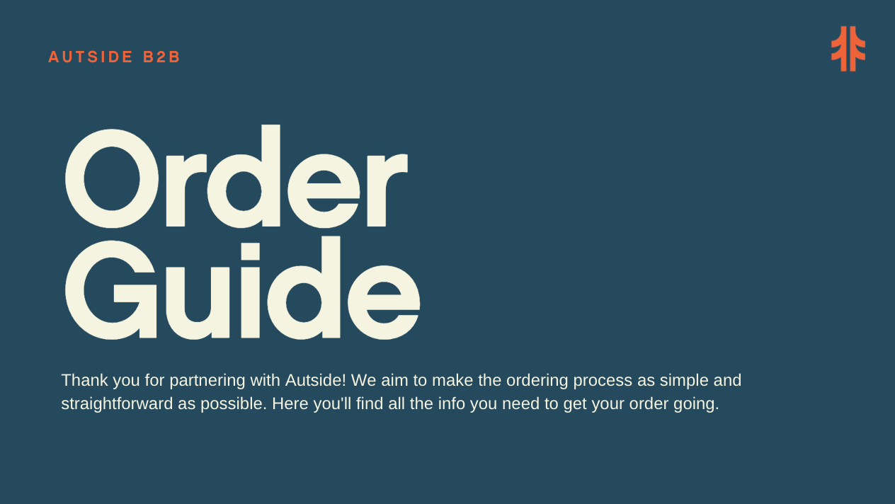 Autside B2B Order Guide